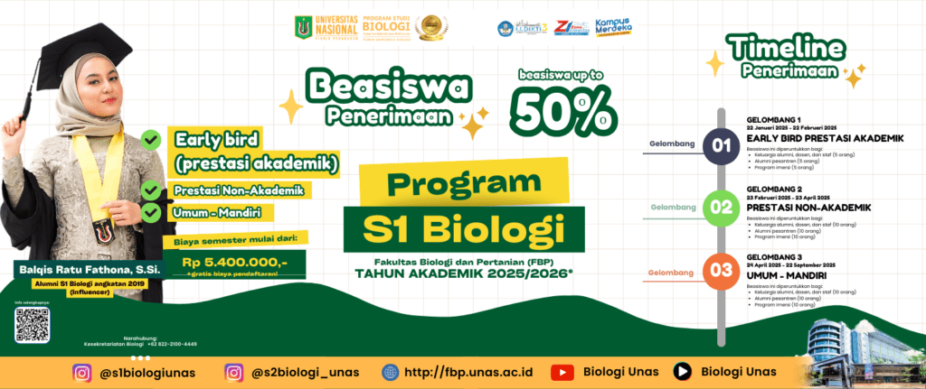 Program Studi Biologi – FBP UNAS